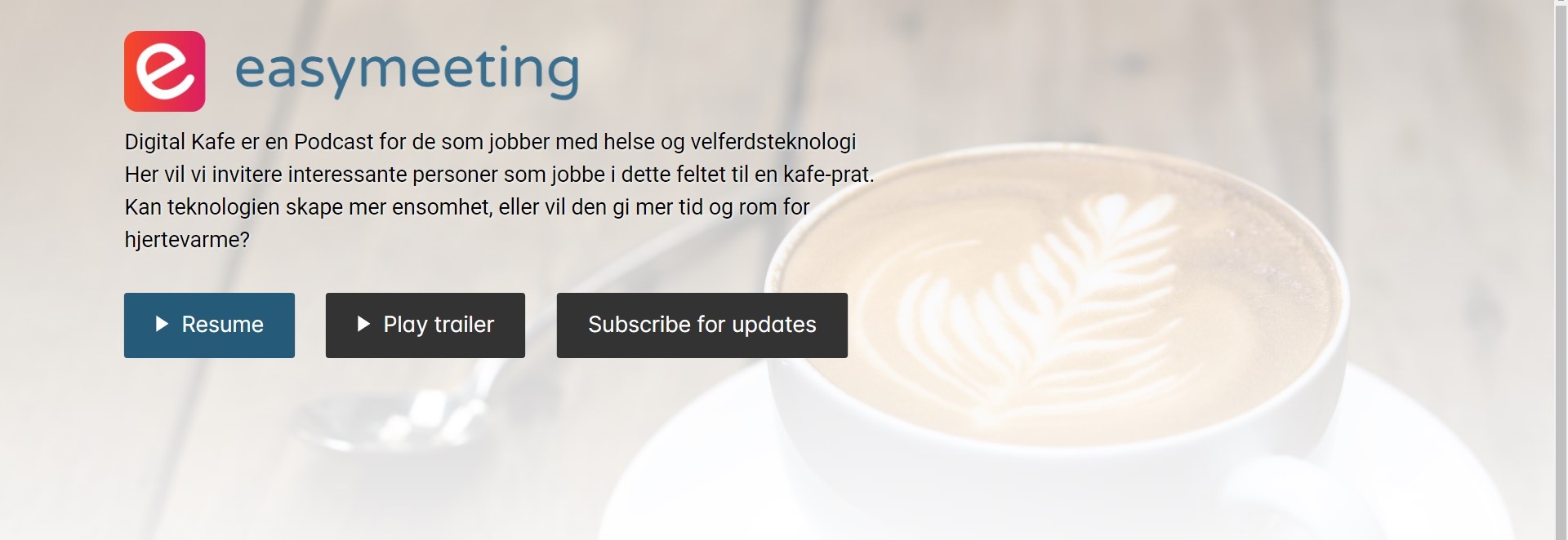 Vi inviterer Lene Bekkemellem i Digivert på Digital Kafe – Easymeeting.net